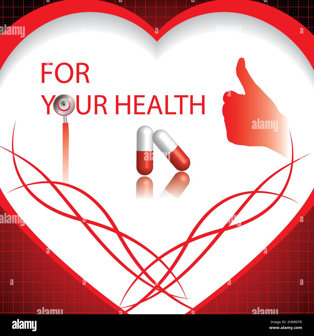 Abstract red grid medical background Stock Vector Image & Art - Alamy