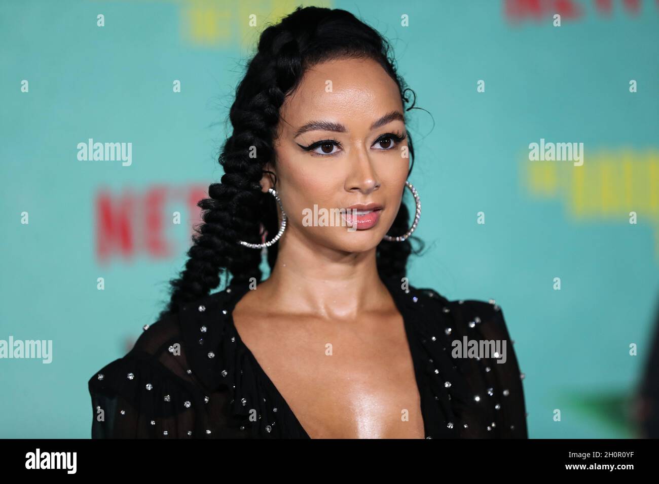 LOS ANGELES, CALIFORNIA, USA - OCTOBER 13: Model Draya Michele arrives ...