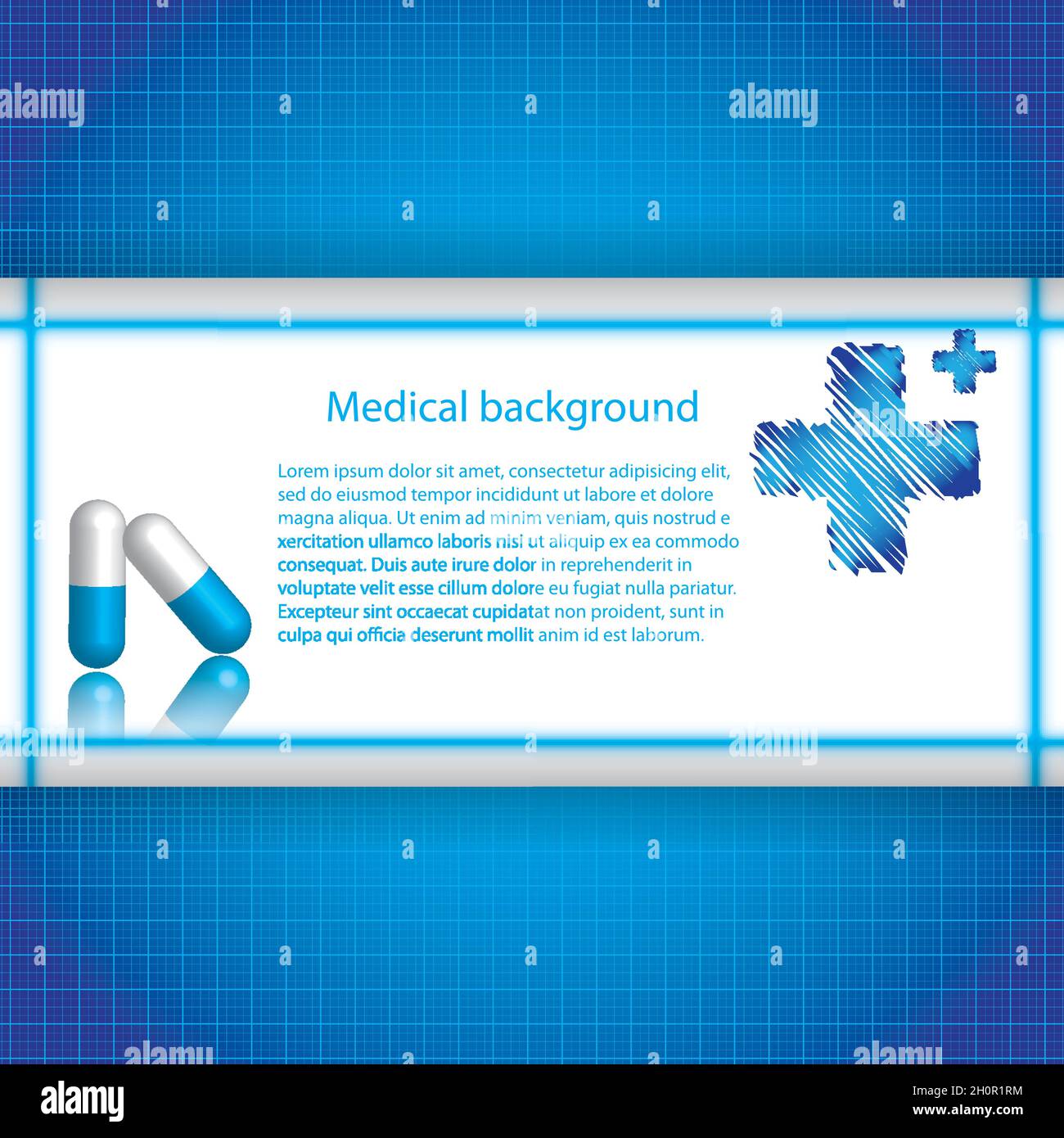 Abstract blue grid medical background Stock Vector Image & Art - Alamy
