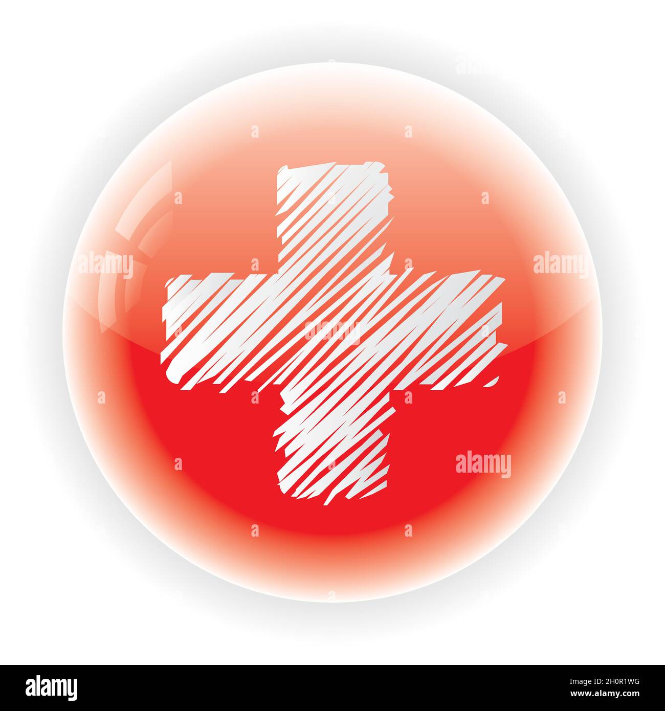 Red medical symbol isolated vector white background Stock Vector Image ...