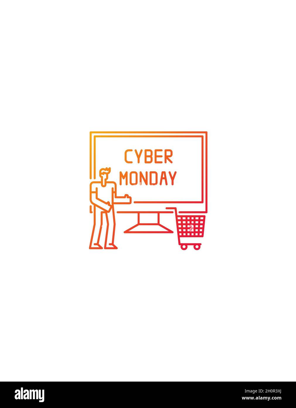 Cyber monday vector icon Cut Out Stock Images & Pictures - Alamy