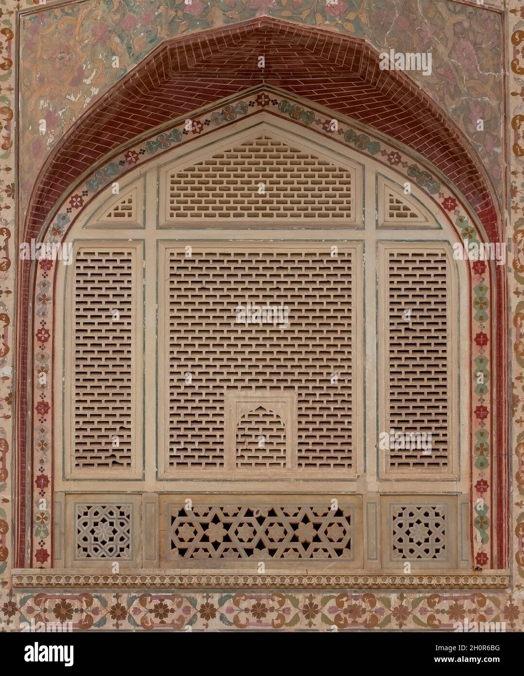 Ganesh Pole gate window design Stock Photo - Alamy