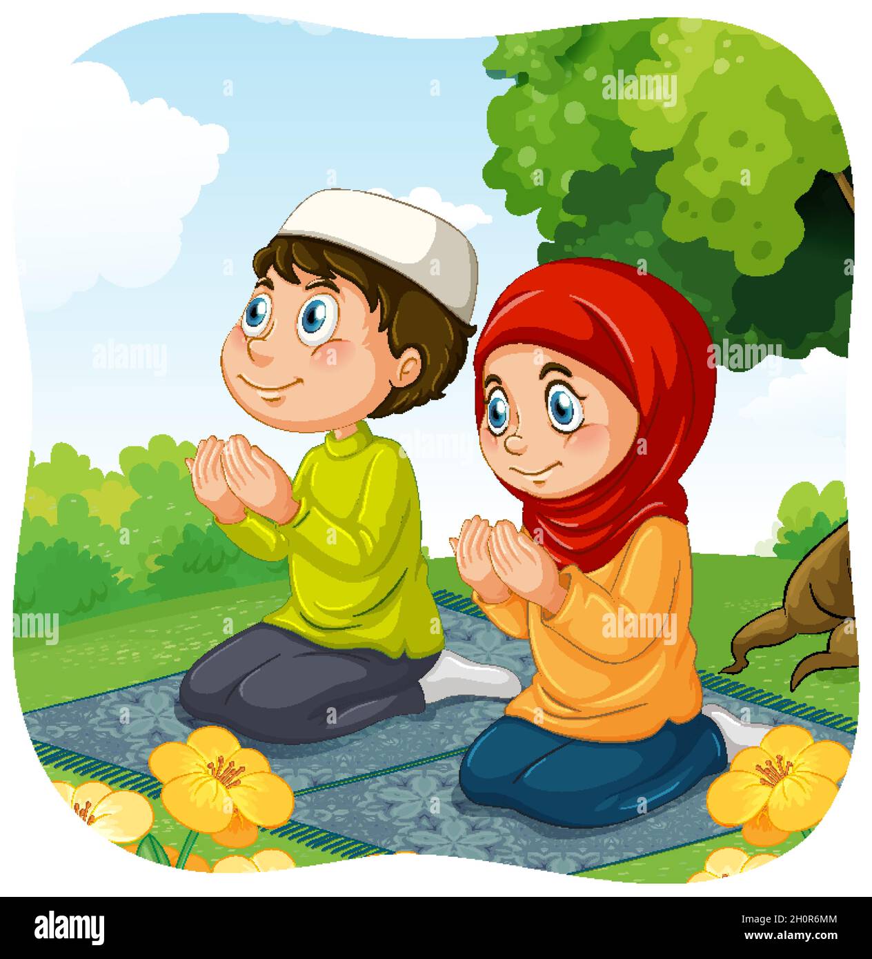 Children Praying Animation