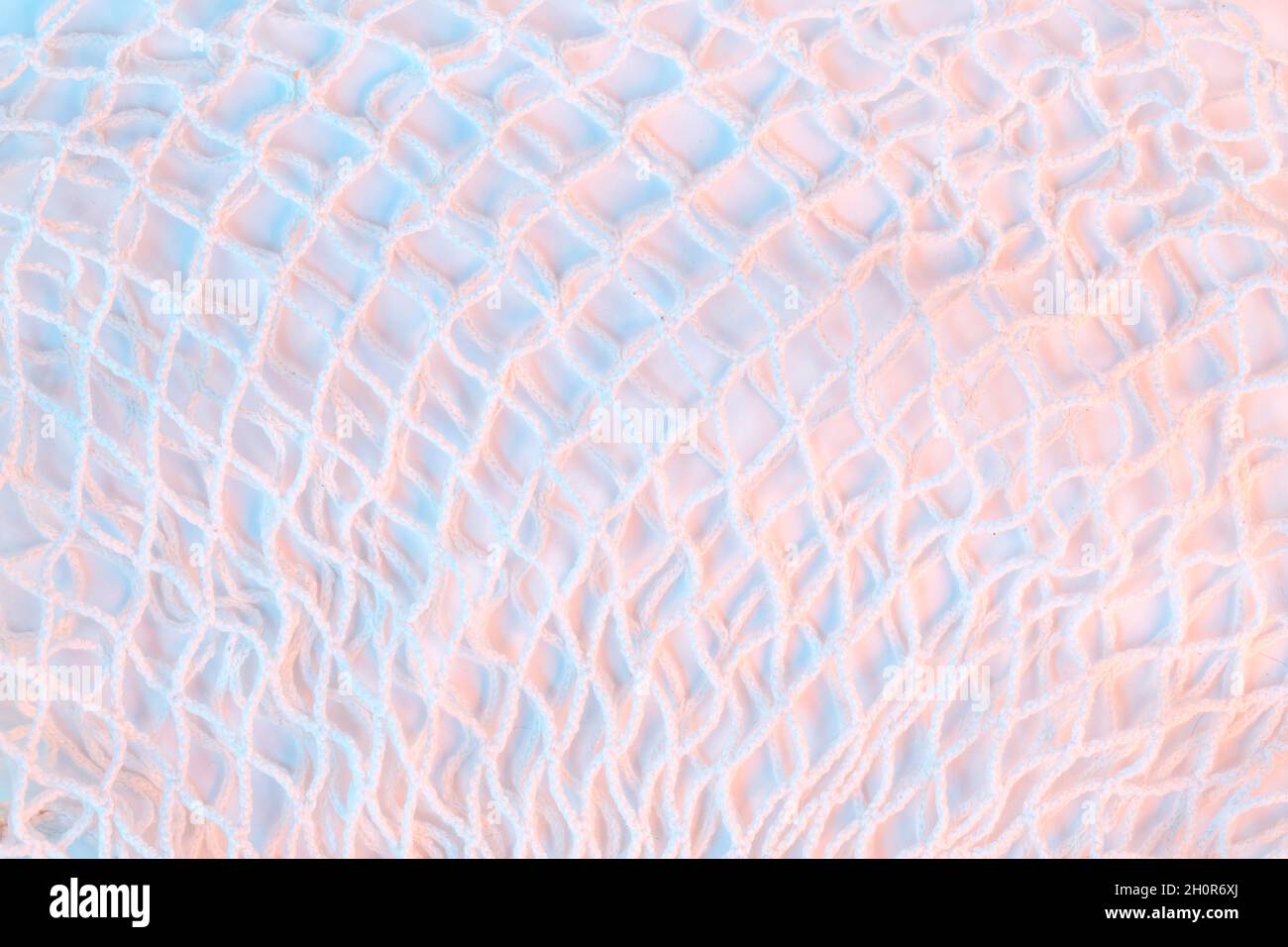 Abstract mesh net background with colorful ultraviolet holographic neon ...