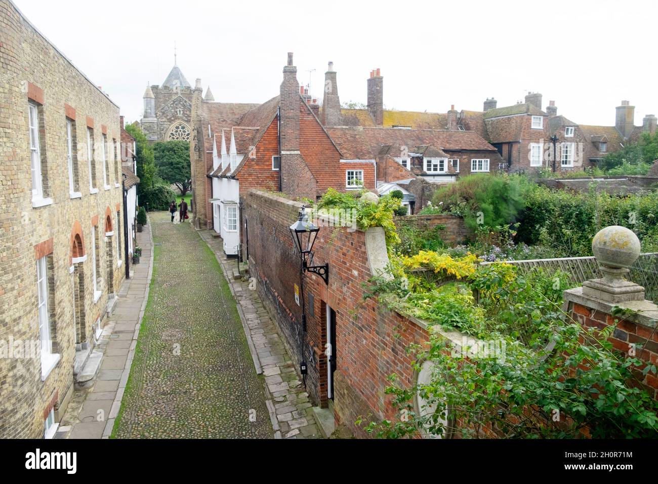 View along West Street to St Mary's church tower from American author ...