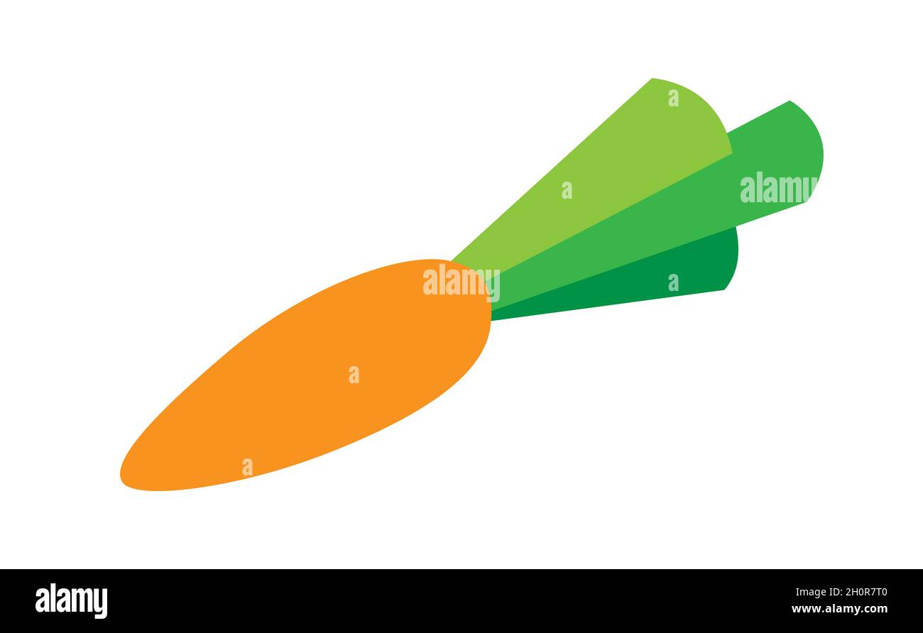 Carrot flat design isolated on white background EPS 10 Stock Vector ...