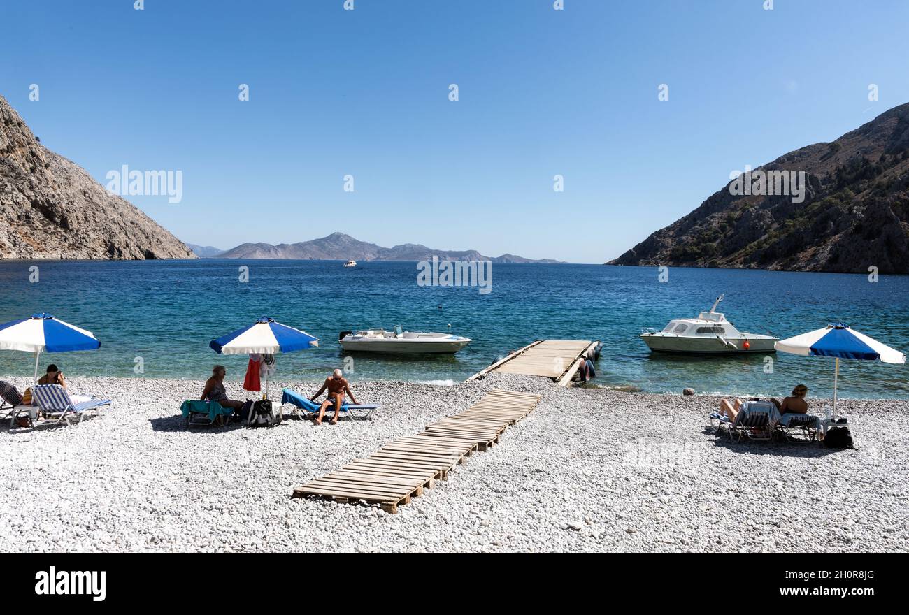 St.George Bay Symi Greek Islands Greece Stock Photo - Alamy