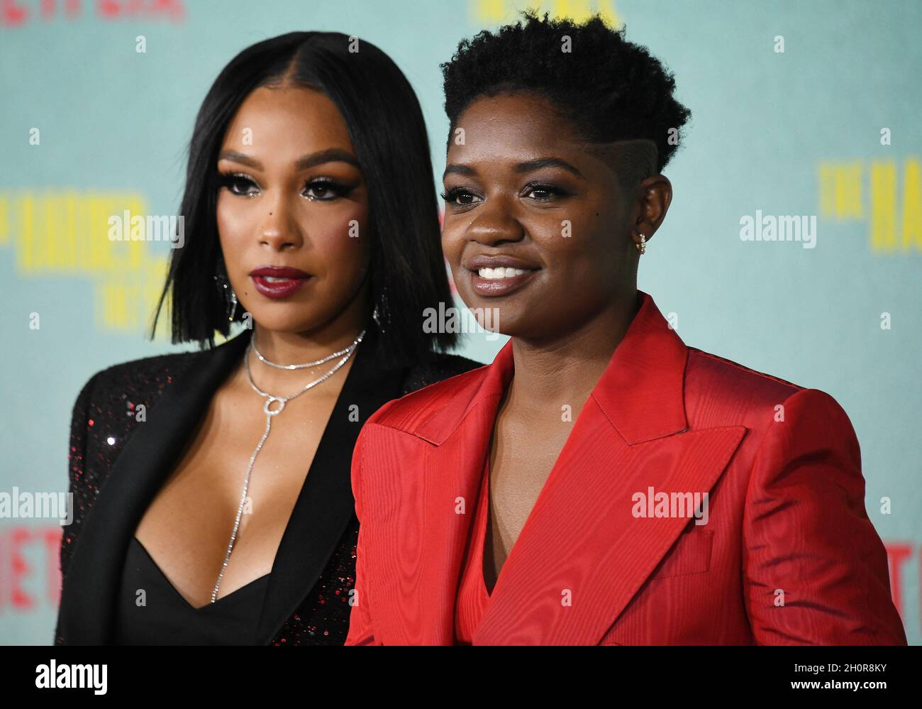 Los Angeles, USA. 13th Oct, 2021. (L-R) Chris Amore and Calesha "Bre-Z ...