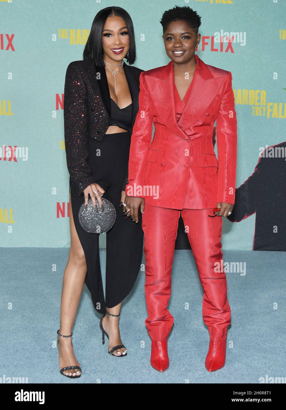 Los Angeles, USA. 13th Oct, 2021. (L-R) Chris Amore and Calesha "Bre-Z ...