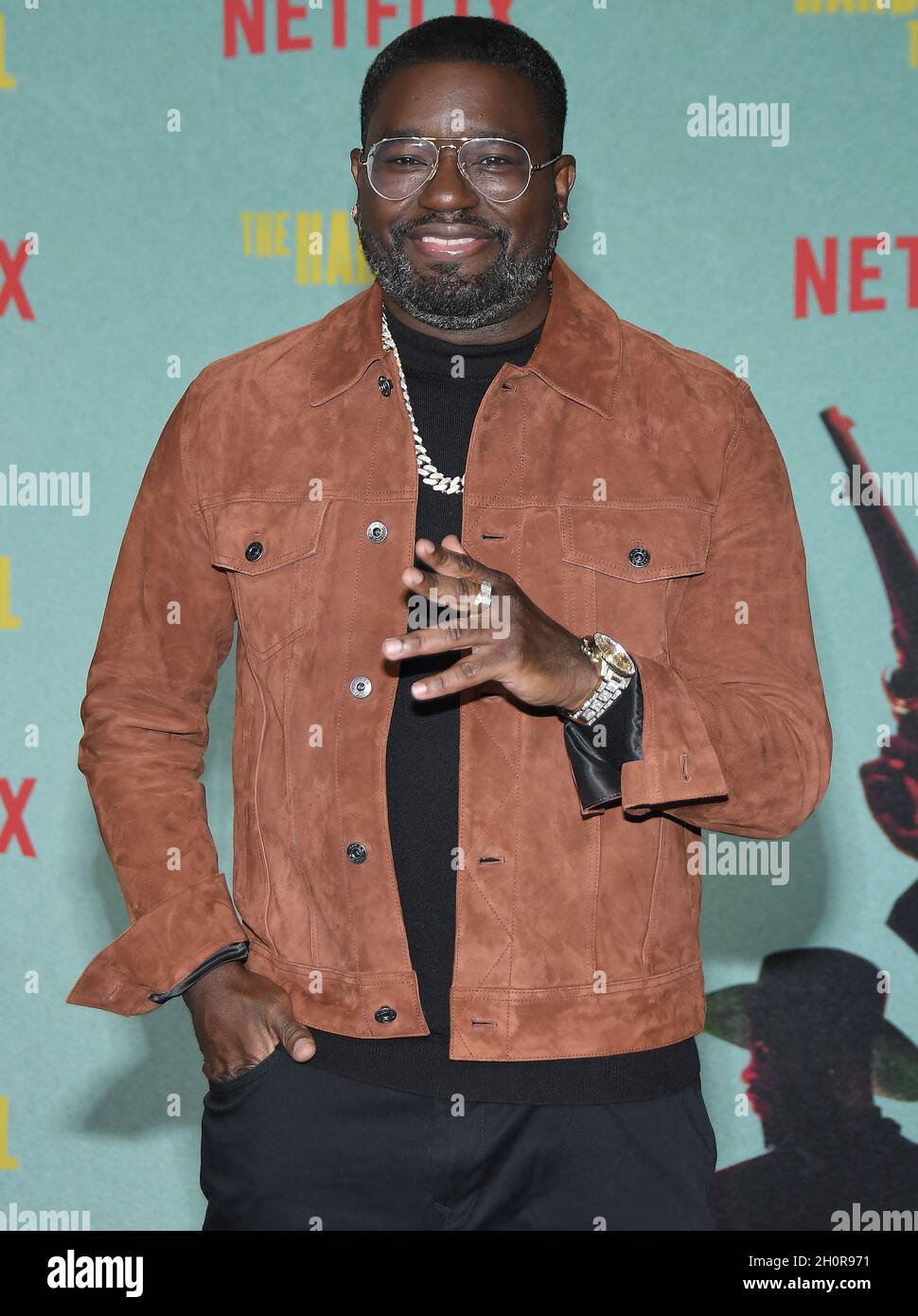 Lil Rel Howery arrives at THE HARDER THEY FALL Los Angeles Special Screening held at The Shrine ...