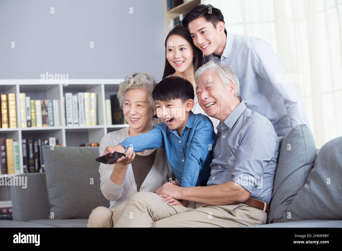 Smart tv family hi-res stock photography and images - Alamy