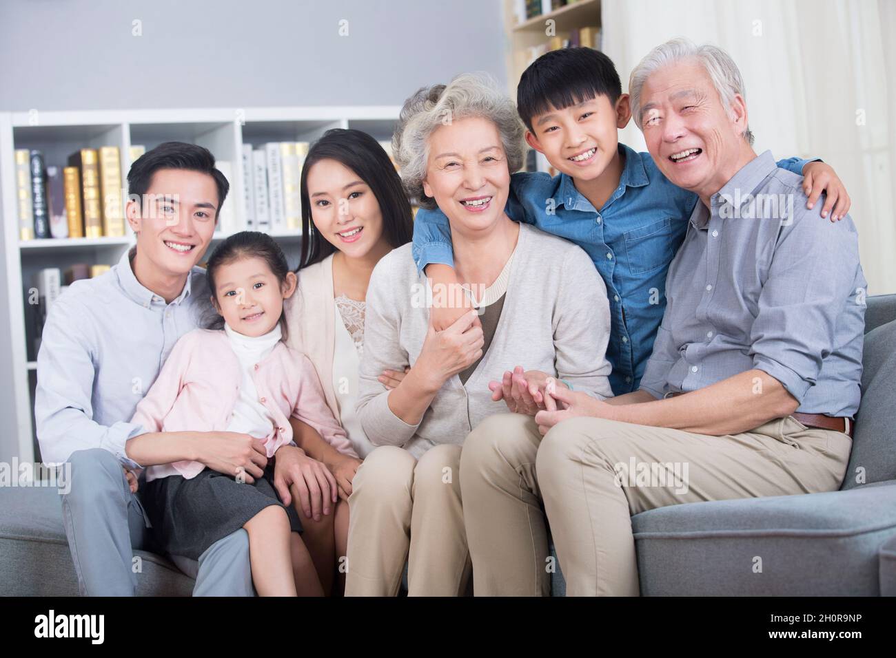 Warm family photo Stock Photo - Alamy
