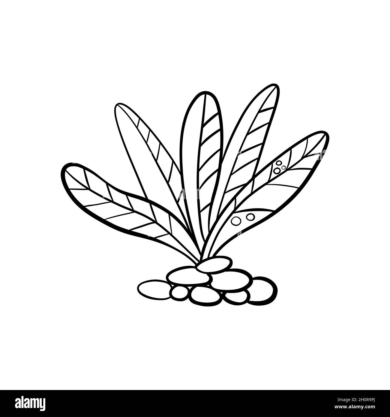 Ocean algae icon cartoon Cut Out Stock Images & Pictures - Alamy