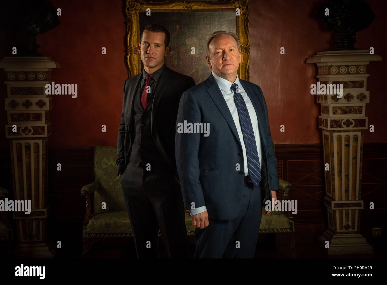 Neil Dudgeon and Nick Hendrix in Midsomer Murders XXll 'Happy Families ...