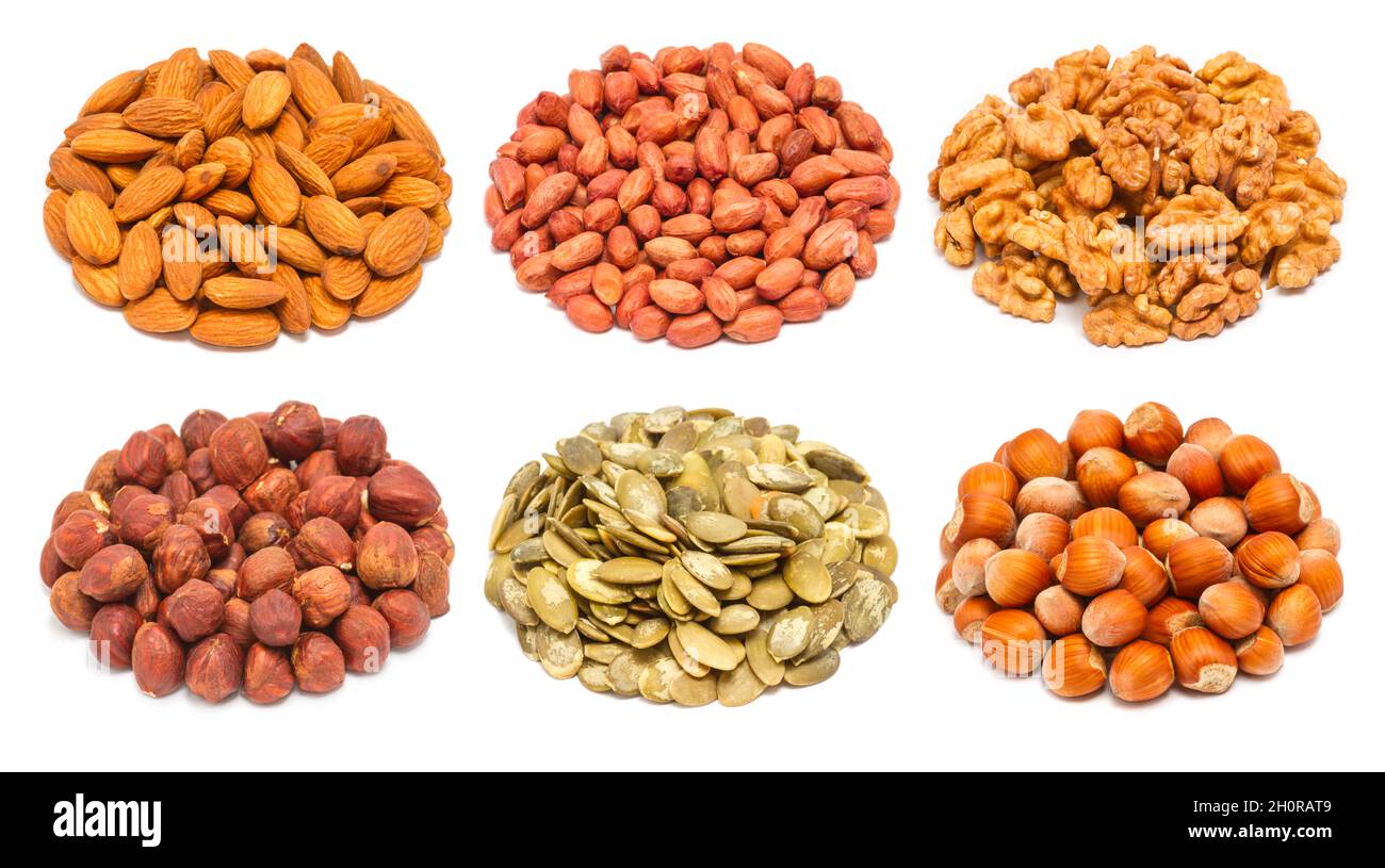 Different types of seeds Cut Out Stock Images & Pictures - Alamy