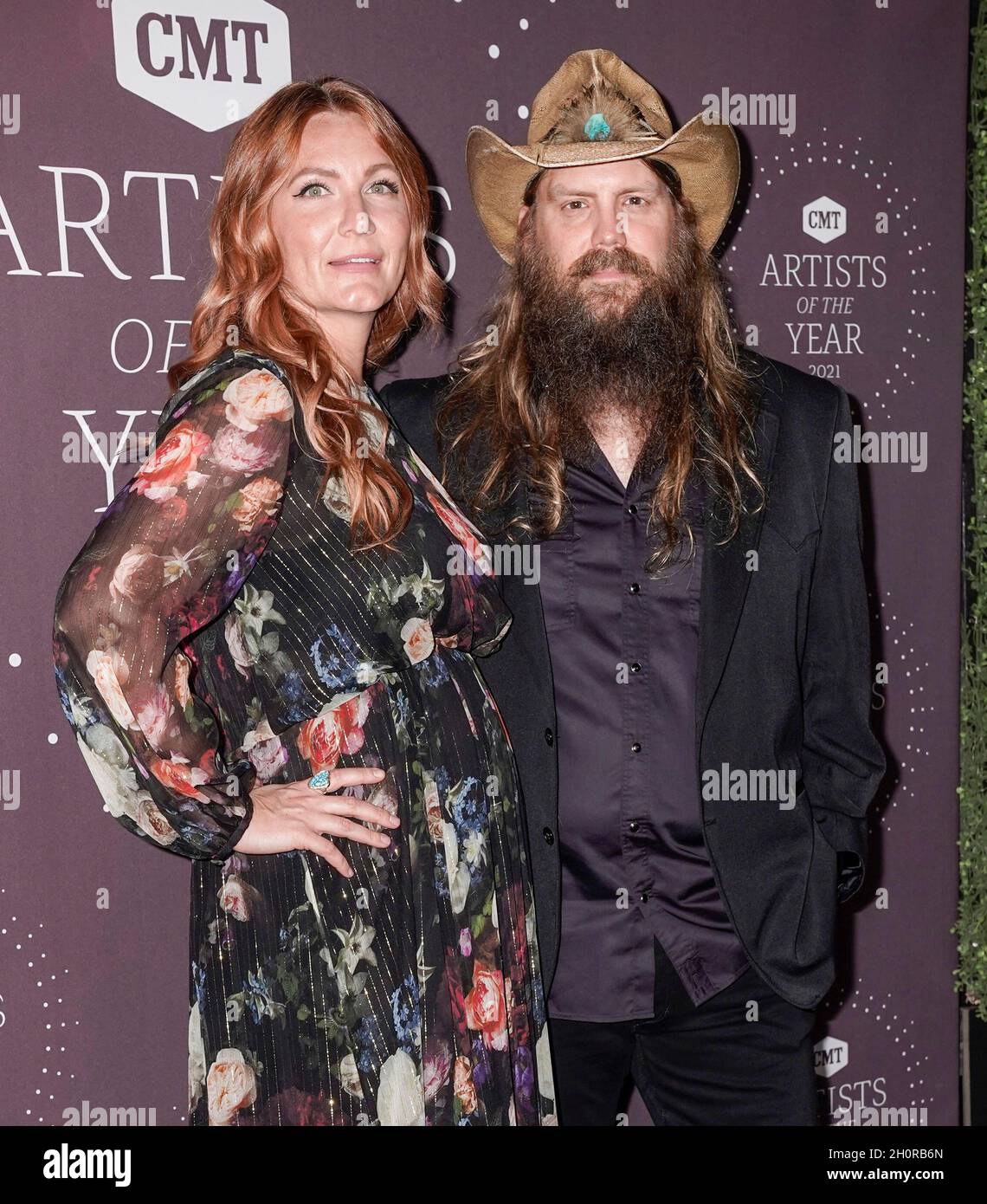 Morgane Stapleton, Chris Stapleton attend the 2021 CMT Artist of the ...