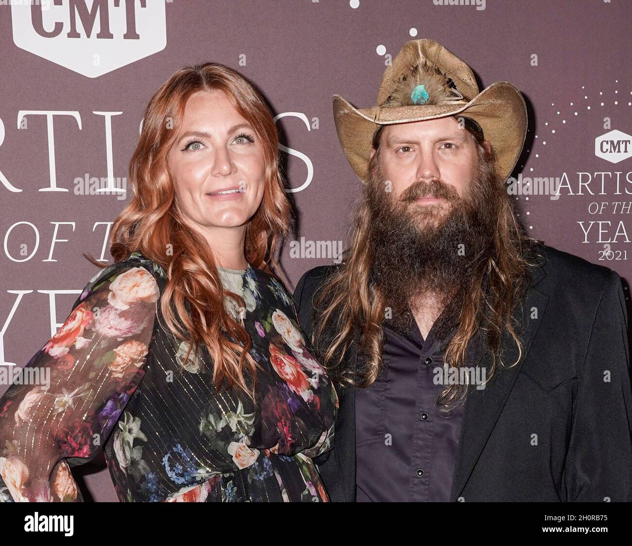 Morgane Stapleton, Chris Stapleton attend the 2021 CMT Artist of the ...