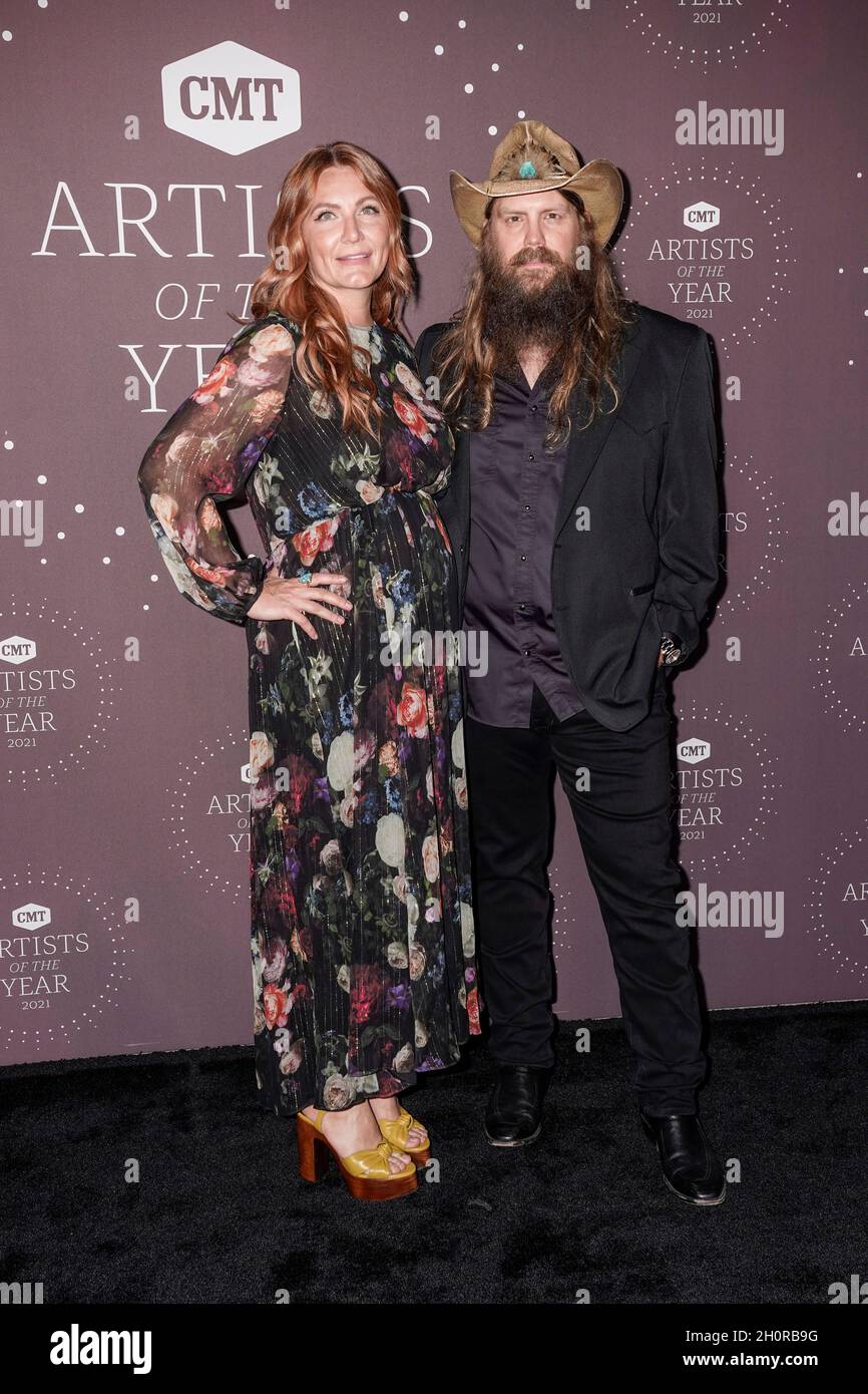Morgane Stapleton, Chris Stapleton attend the 2021 CMT Artist of the ...