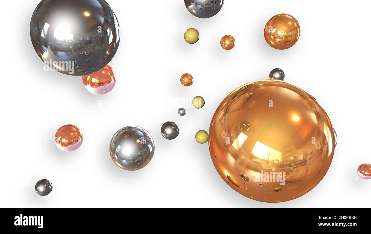 set of metal balls Stock Photo - Alamy