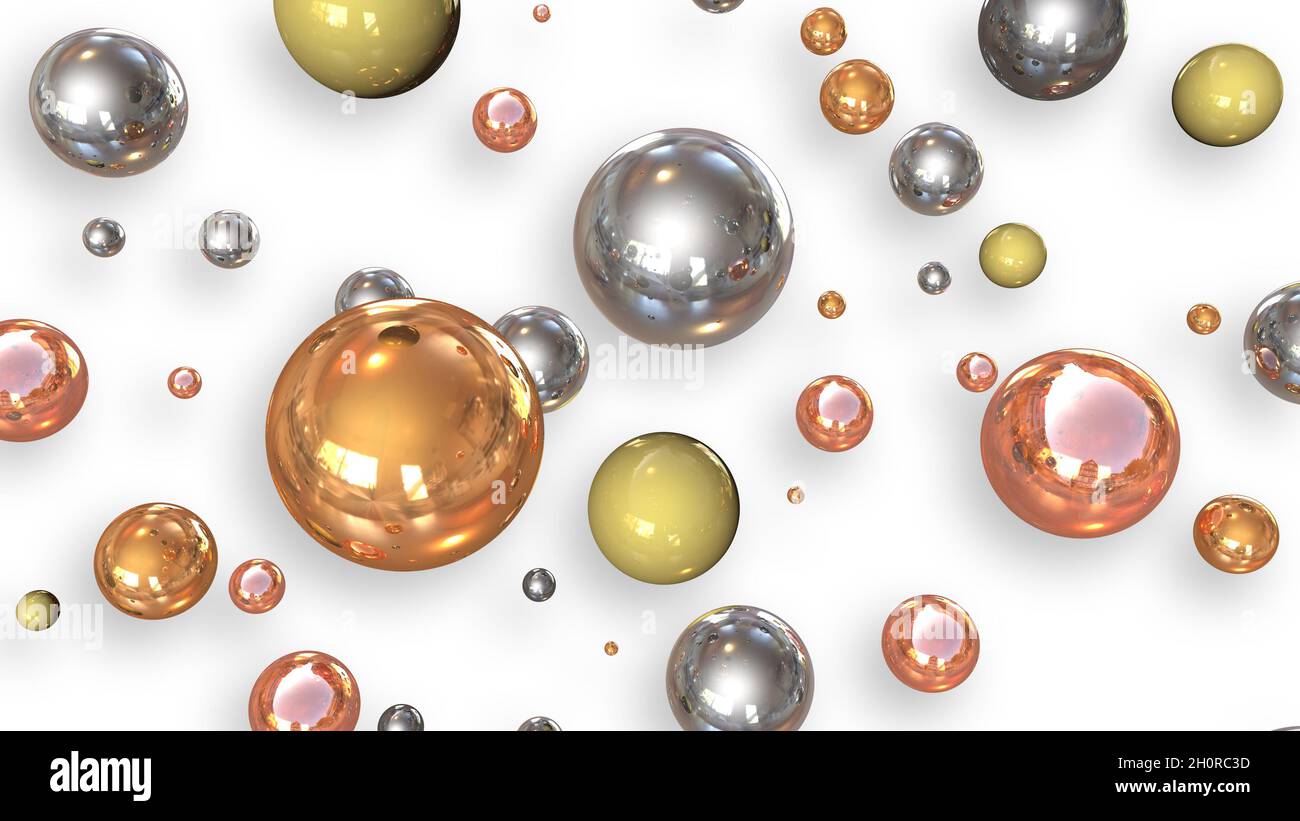 set of metal balls Stock Photo - Alamy