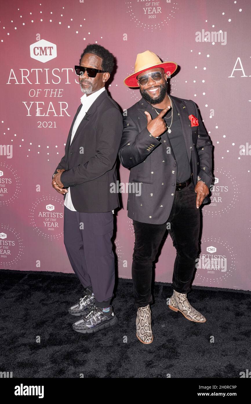 attends the 2021 CMT Artist of the Year on October 13, 2021 in ...