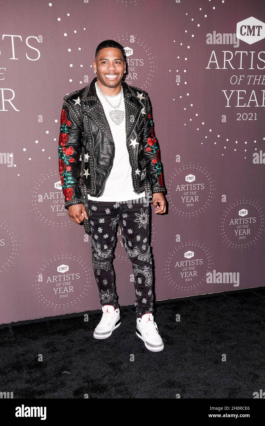 Nelly attends the 2021 CMT Artist of the Year on October 13, 2021 in ...