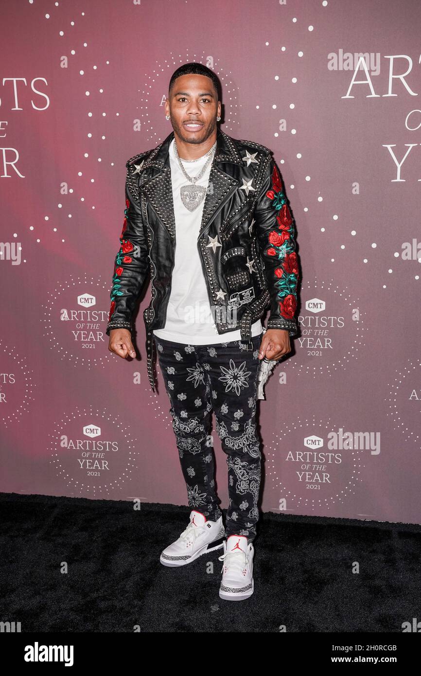 Nelly attends the 2021 CMT Artist of the Year on October 13, 2021 in ...