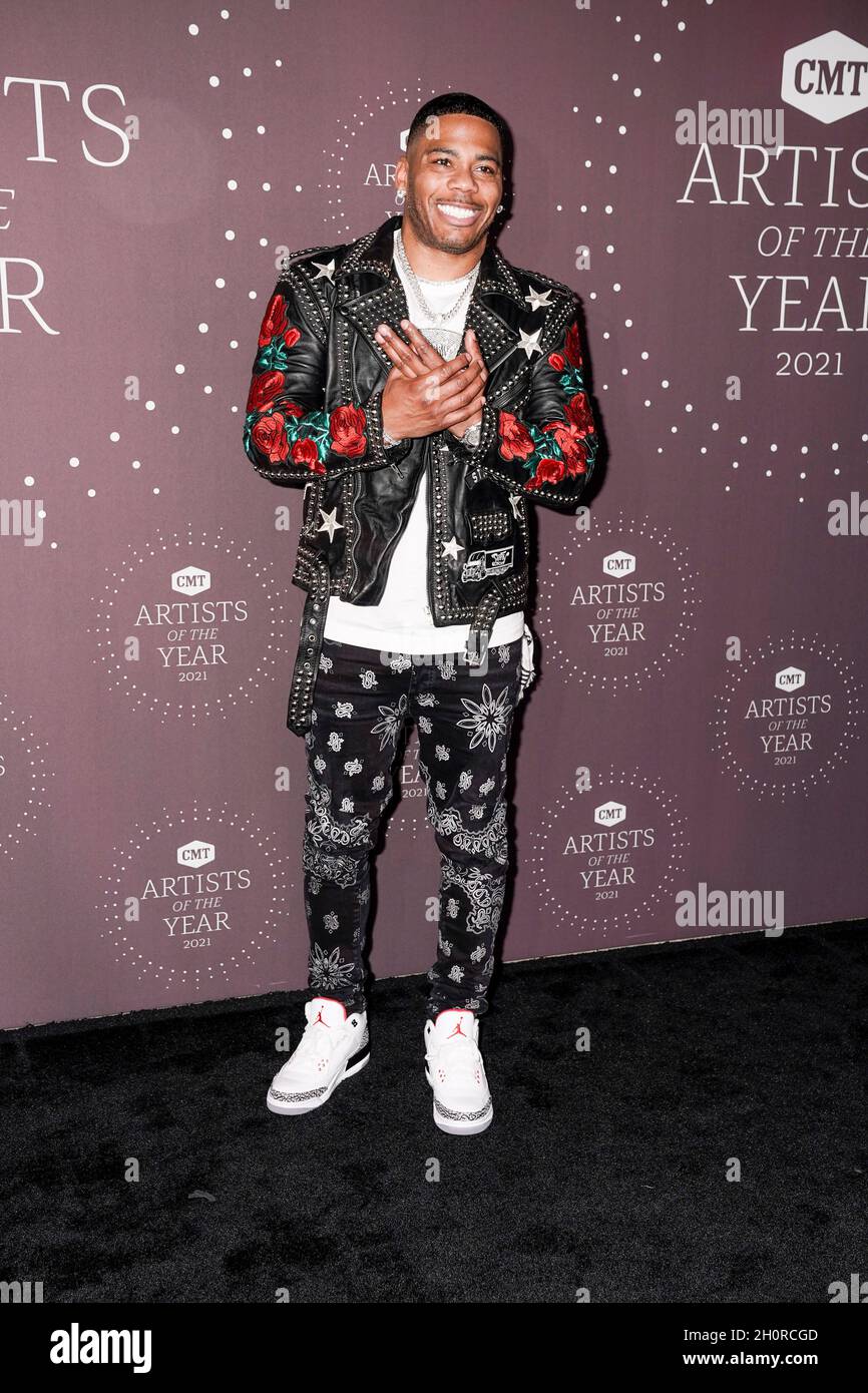 Nelly attends the 2021 CMT Artist of the Year on October 13, 2021 in ...