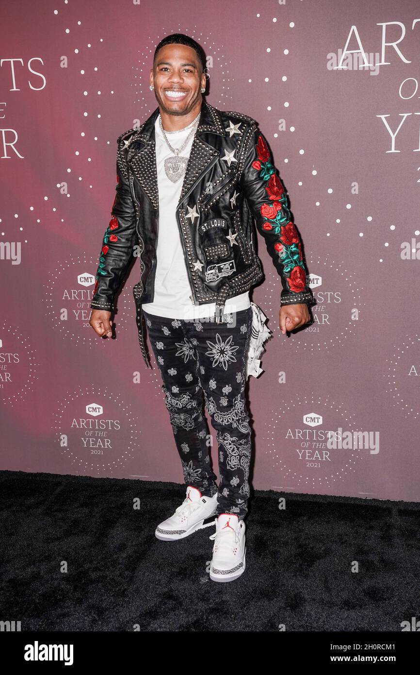 Nelly attends the 2021 CMT Artist of the Year on October 13, 2021 in ...