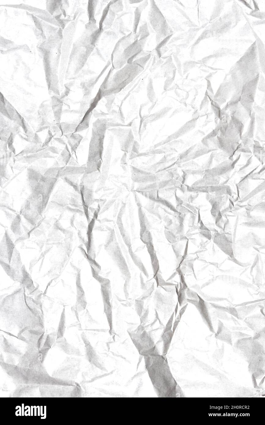 Paper texture background. White crumpled vertical paper Stock Photo - Alamy