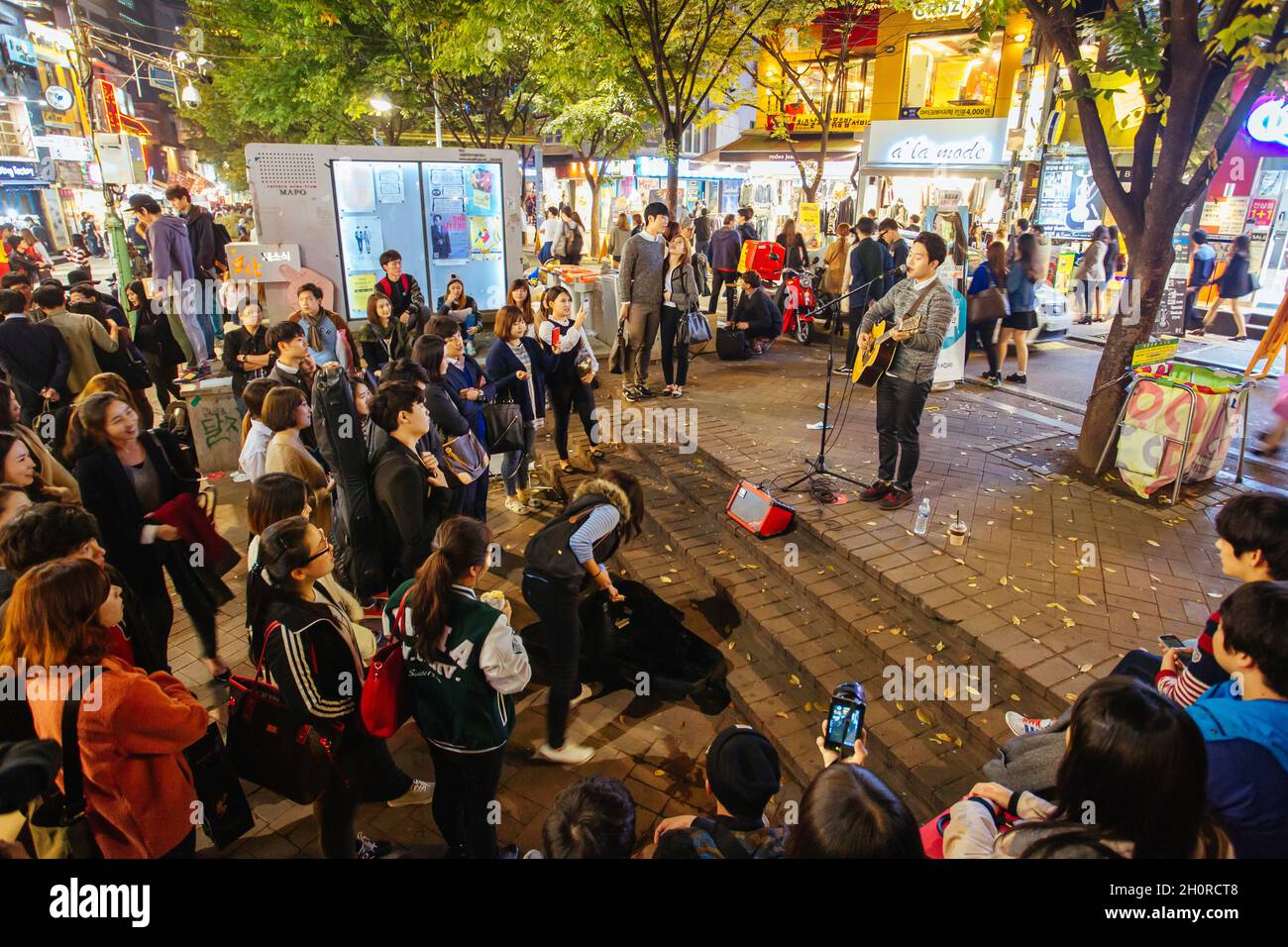 Hongdae District in Seoul South Korea Stock Photo - Alamy
