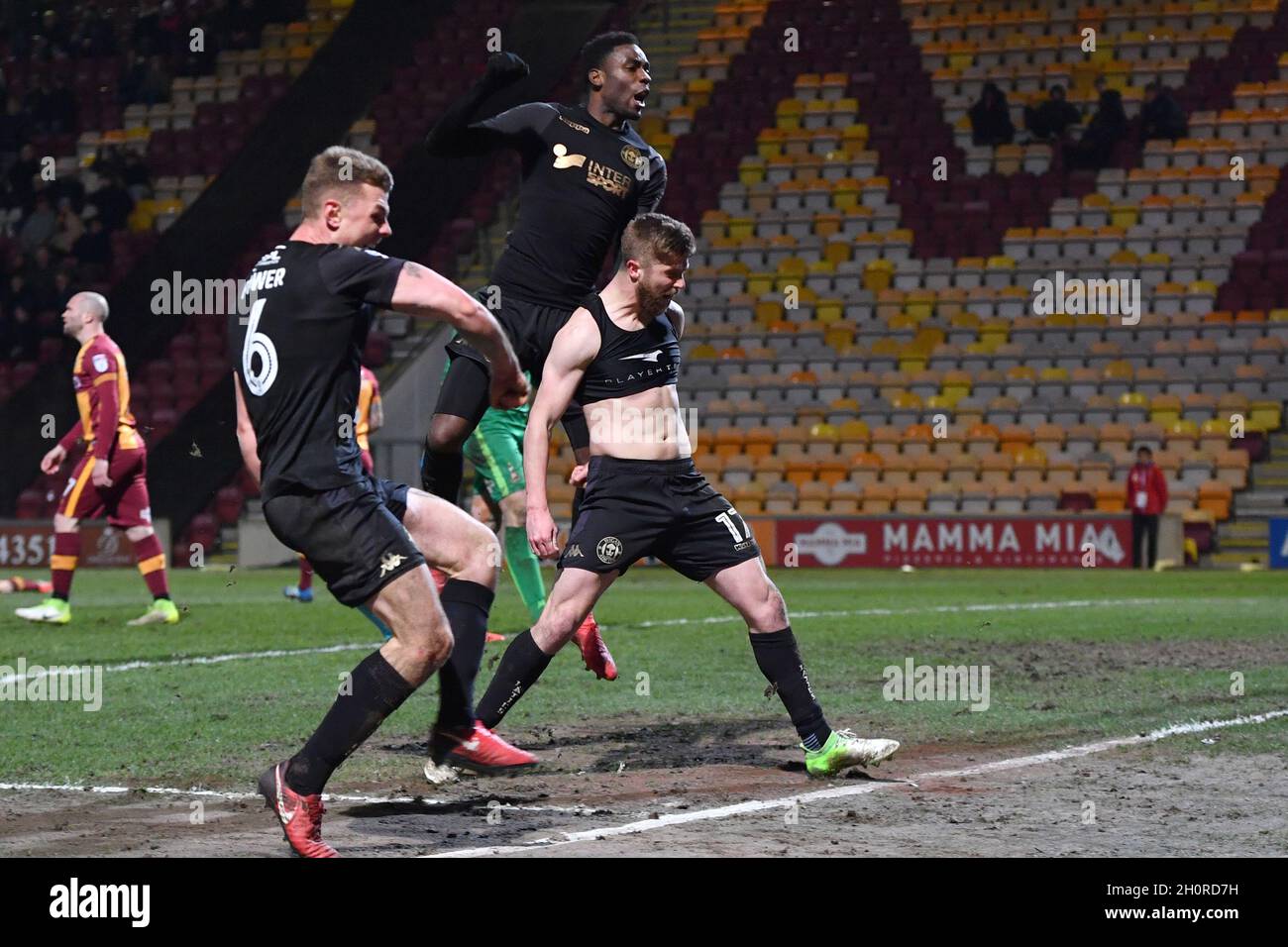 Wigan Athletic’s Michael Jacobs celebrates scoring his side's first ...