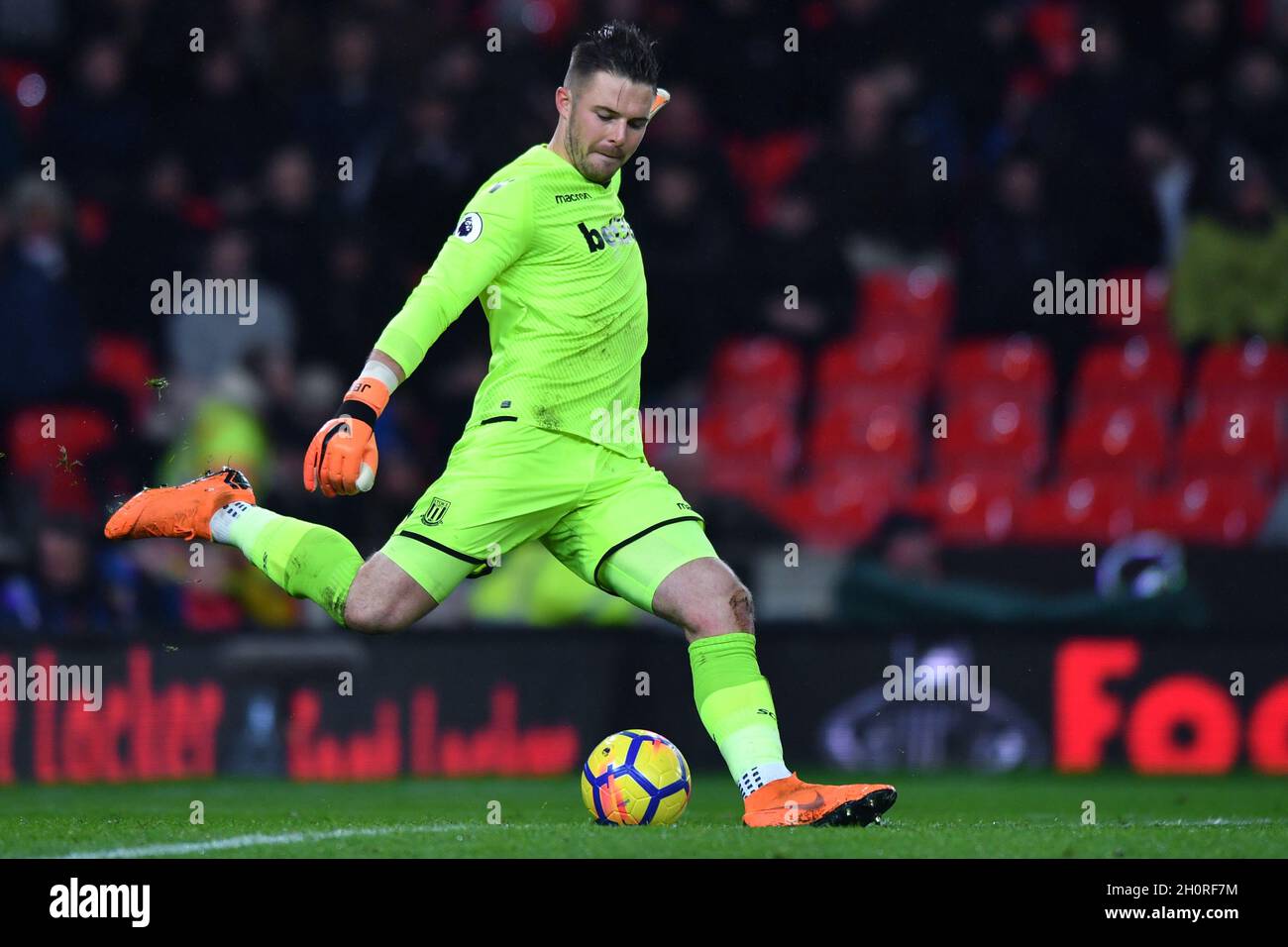 Stoke city goalkeeper jack butland hi-res stock photography and images ...