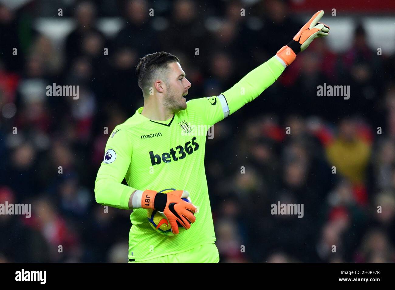 Stoke City goalkeeper Jack Butland Stock Photo - Alamy