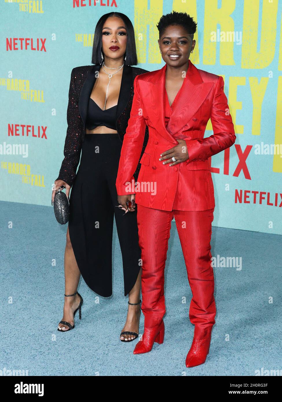 LOS ANGELES, CALIFORNIA, USA - OCTOBER 13: Chris Amore and actress ...