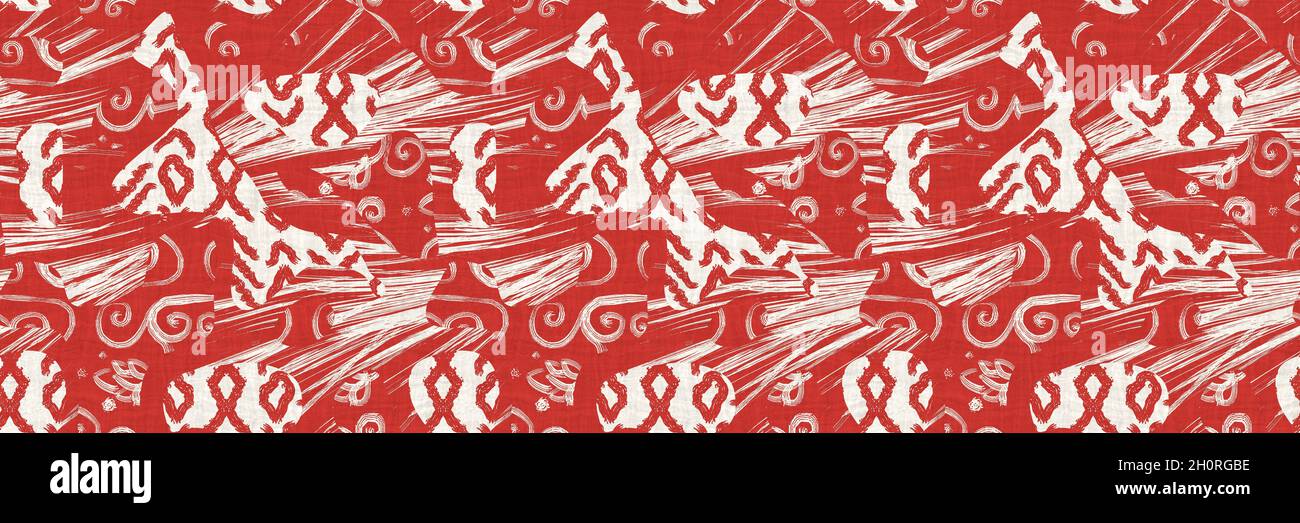 Seamless two tone hand drawn brushed effect pattern border swatch Stock ...