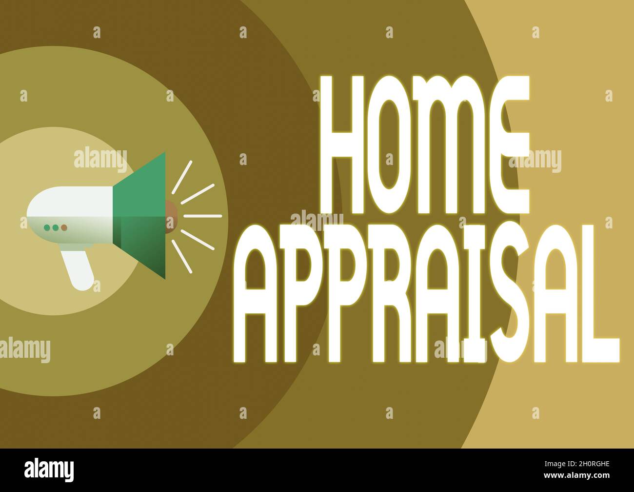 Handwriting text Home Appraisal. Word Written on Determines the real ...