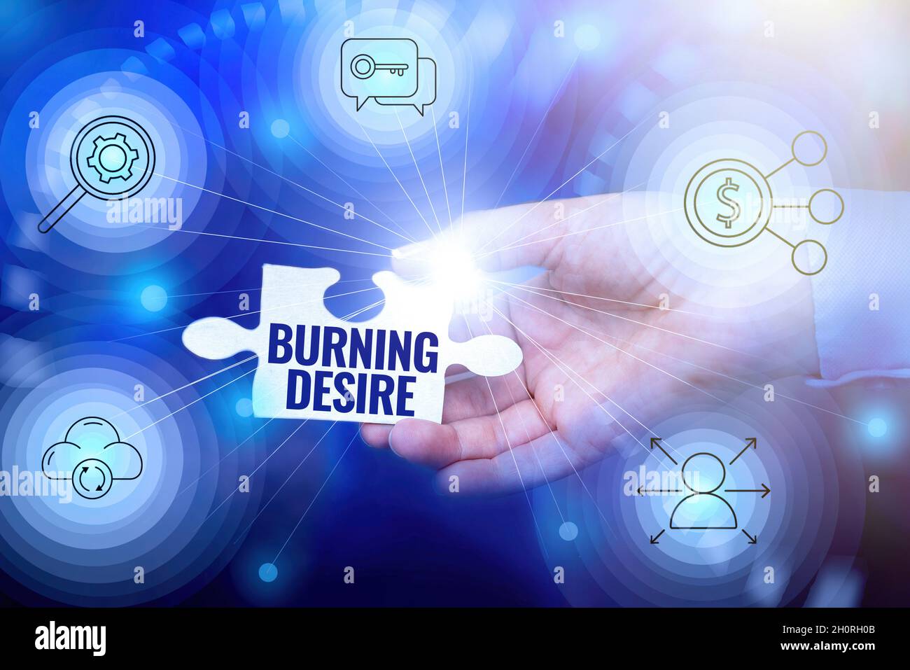 Conceptual caption Burning Desire. Business idea Extremely interested ...
