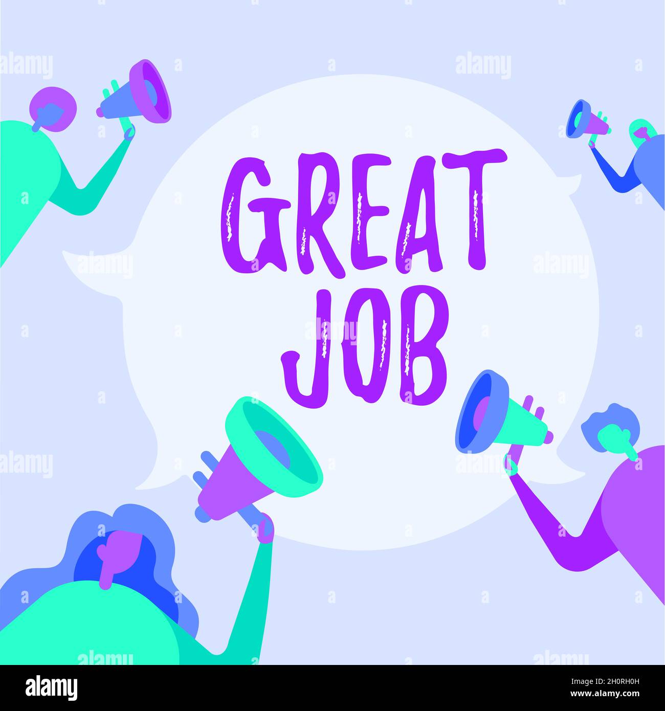 Hand writing sign Great Job. Business showcase used praising someone ...