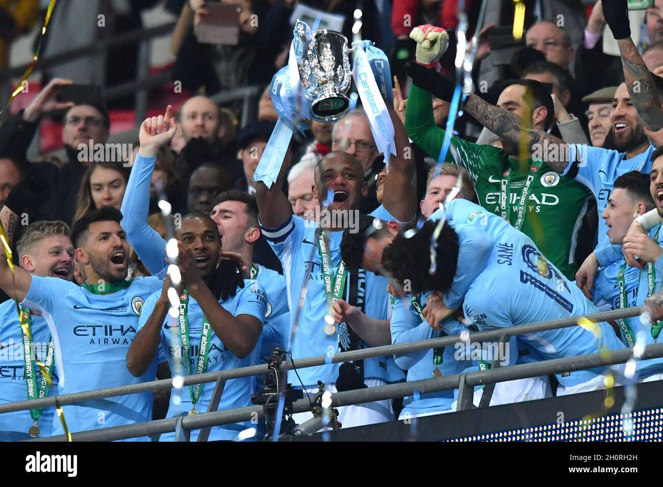 Vincent kompany trophy hi-res stock photography and images - Alamy