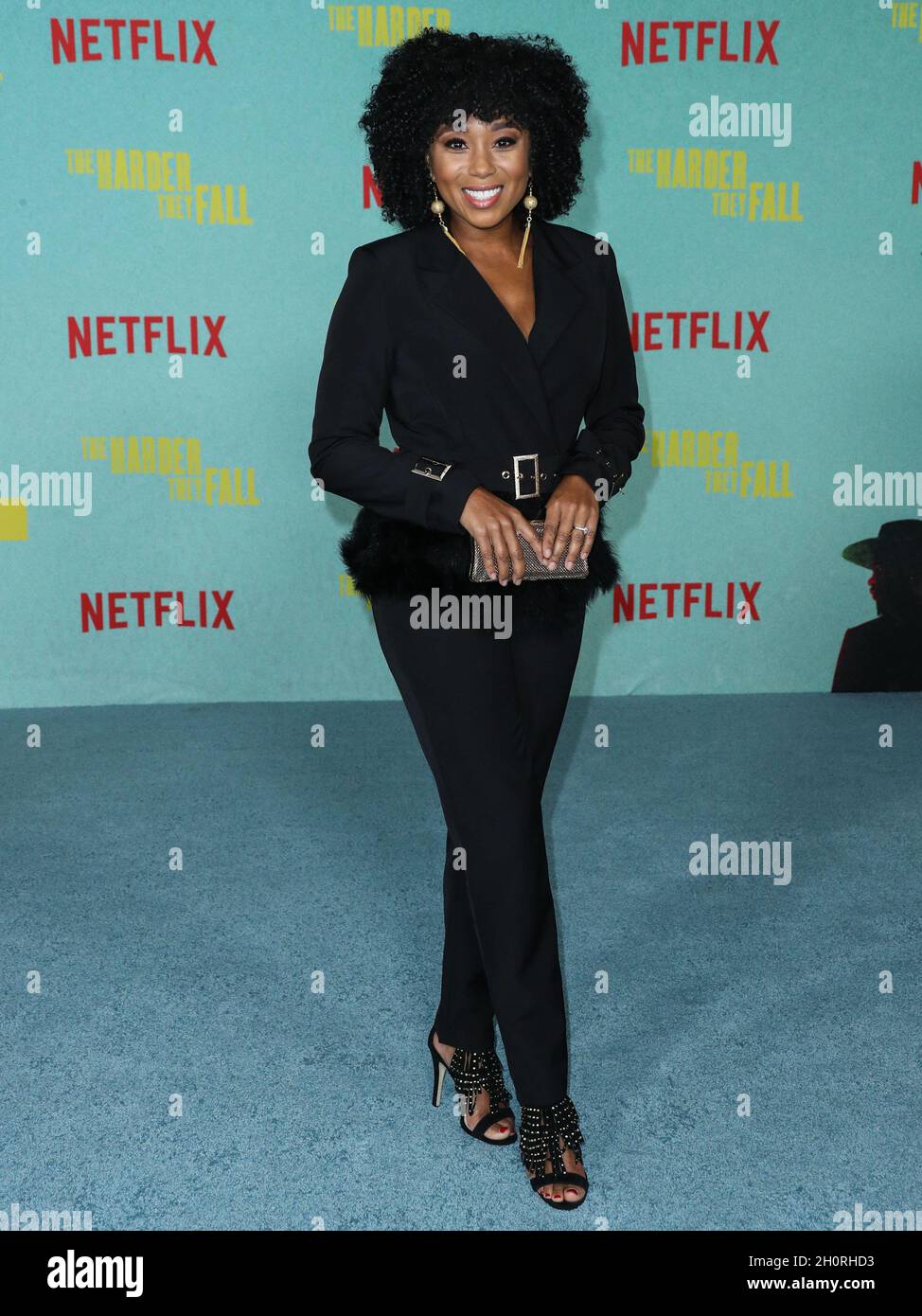 LOS ANGELES, CALIFORNIA, USA - OCTOBER 13: Actress Zee James arrives at ...