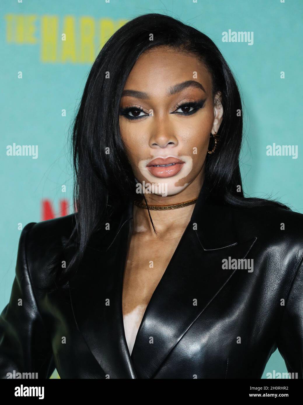 LOS ANGELES, CALIFORNIA, USA - OCTOBER 13: Model Winnie Harlow arrives ...