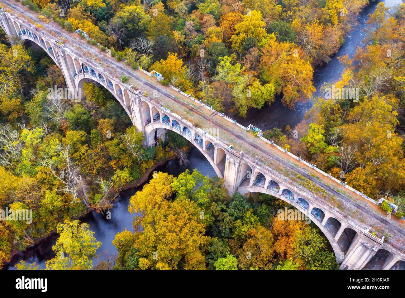 The Paulinskill Viaduct, also known as the Hainesburg Viaduct, is a ...