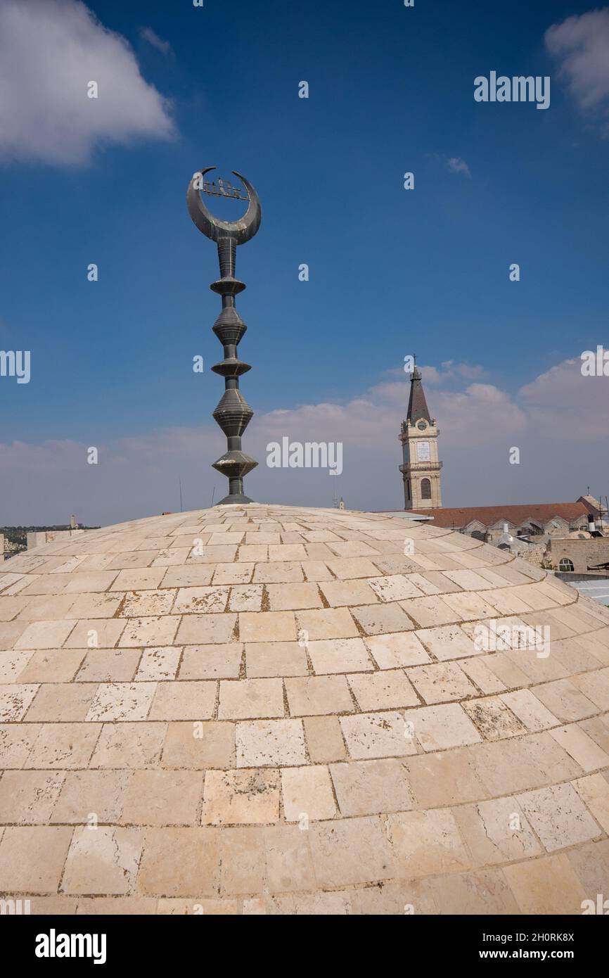 Asia Middle East Israel Jerusalem Old City Bell tower of Monastery of ...