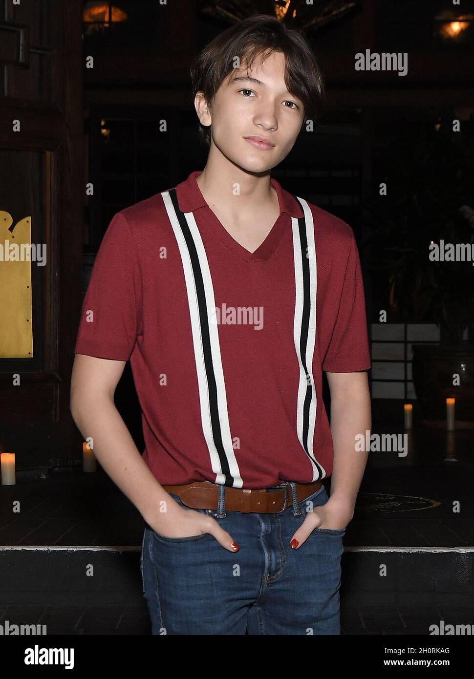 Los Angeles, USA. 13th Oct, 2021. SYFY's CHUCKY Star Teo Briones visit ...