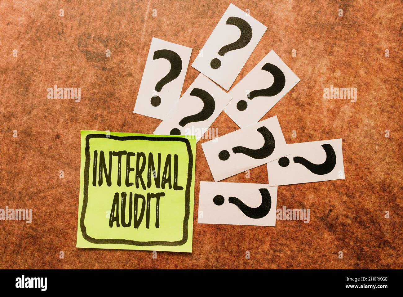 Hand writing sign Internal Audit. Conceptual photo Evaluates the ...