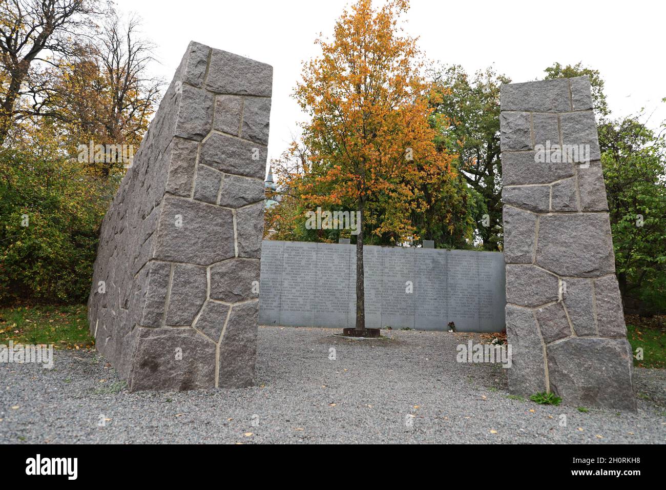 The Estonia monument in Stockholm, Sweden, during Sunday afternoon. The ...
