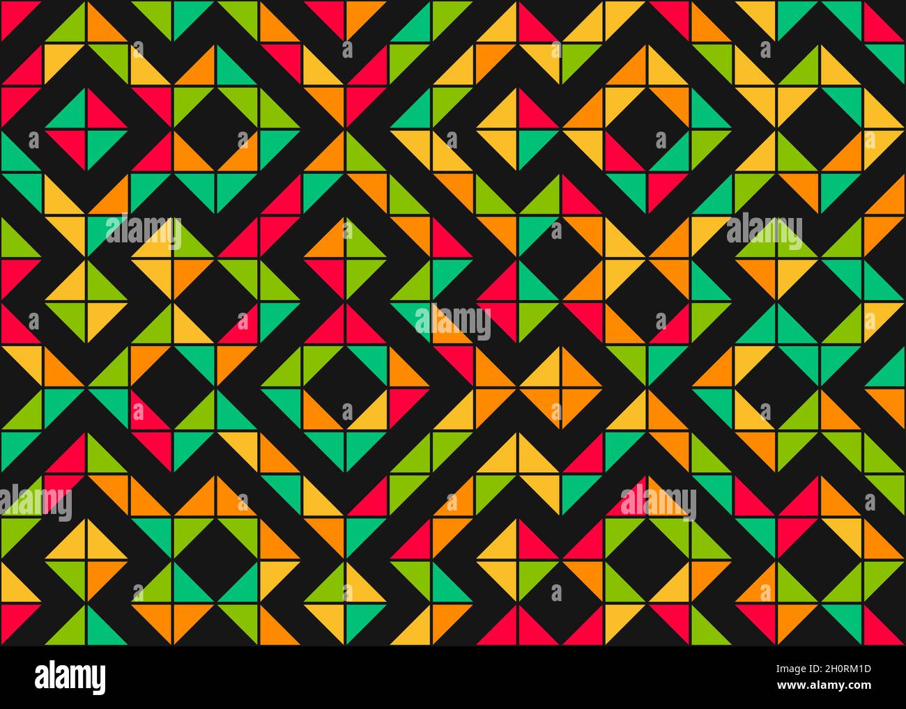 Abstract Geometrical generative computational art illustration Stock ...