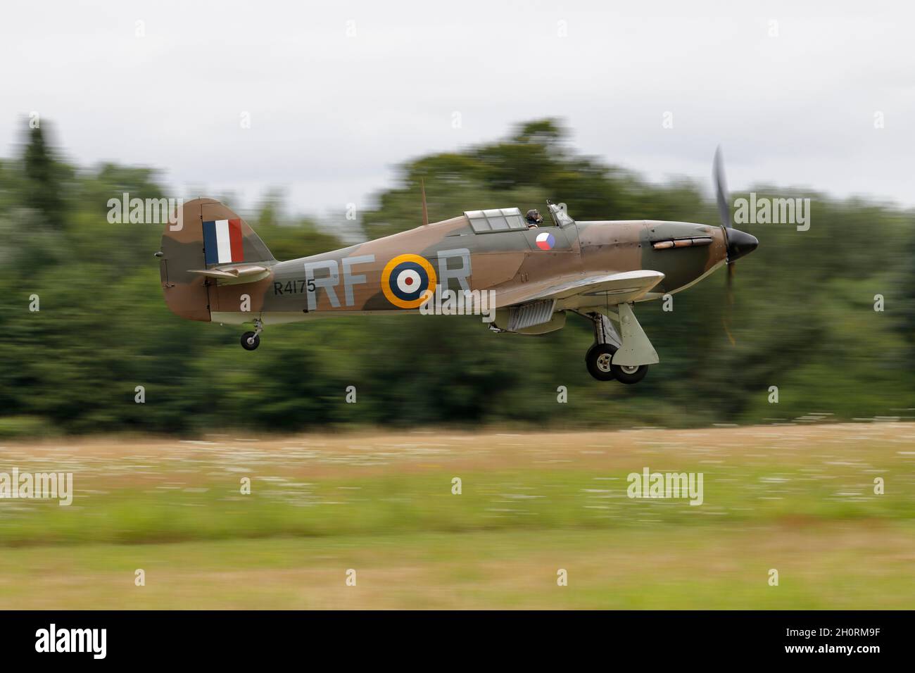 Hawker Hurricane Mk XIIa RF-R, R4175 G-Huri, flown in WWII by Czech ...
