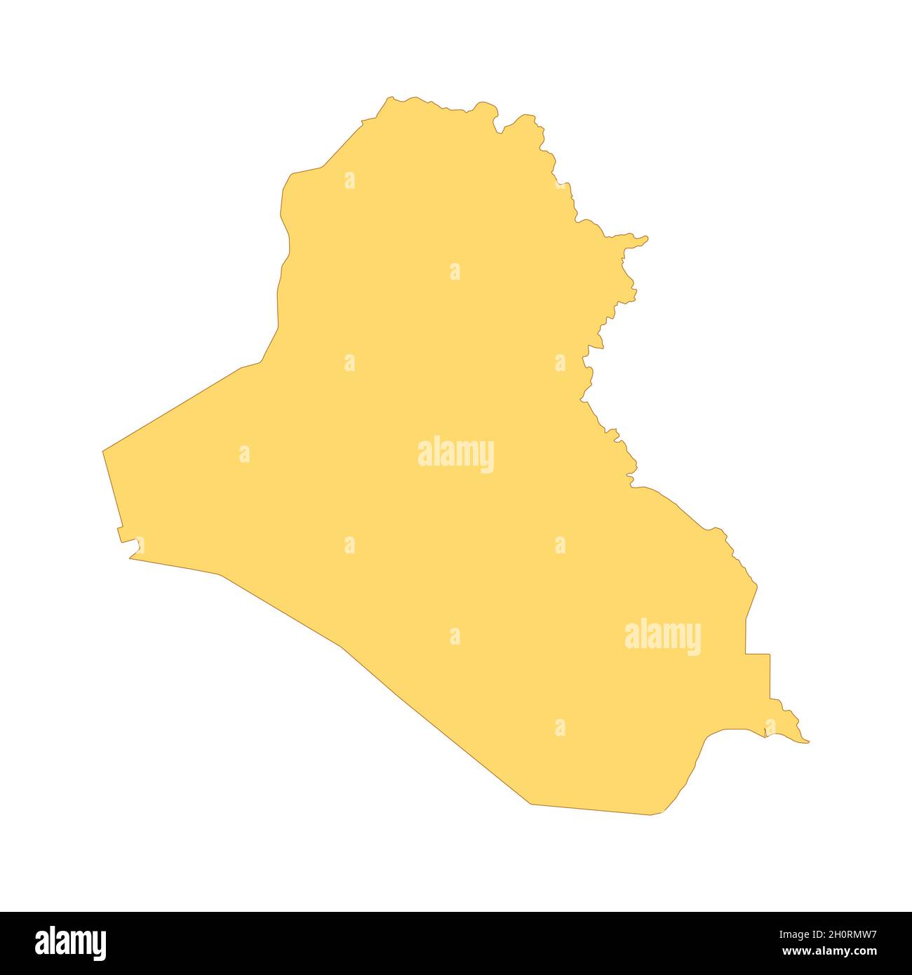 Iraq map color line element. Border of the country. UI UX GUI design ...